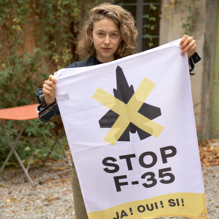 Stop F-35 Fahne - GSoA